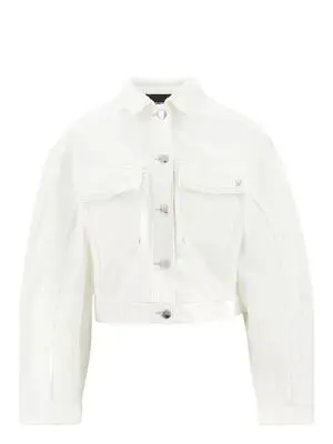 Emporio Armani Cropped Jacket - White