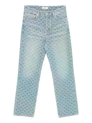 Sandro Square-pattern Jeans - Blue