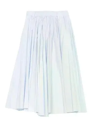 N°21 A-line Gathered Skirt - Blue