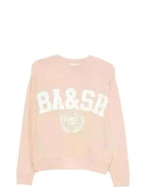 Ba&sh Graphic Long-sleeve Sweatshirt - Pink