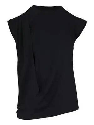Vince Draped Knit Vest - Black