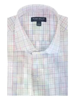 Peter Millar Checked Woven Shirt - White