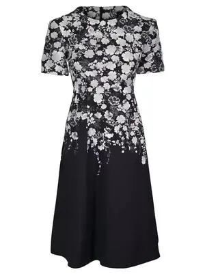 Adam Lippes Floral-print Dress - Black