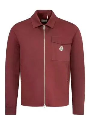 Moncler Pocket Zip Shirt Jacket - Red