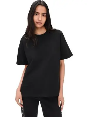 Good American Cotton Oversized Tee - Black001