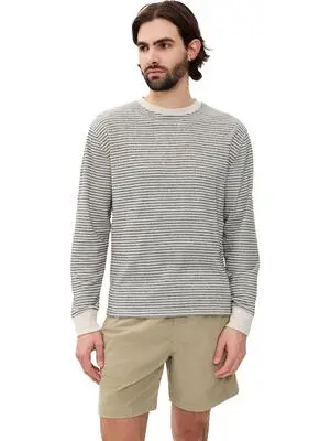FAIR HARBOR Sundown Terry Crewneck - Nautical Stripe