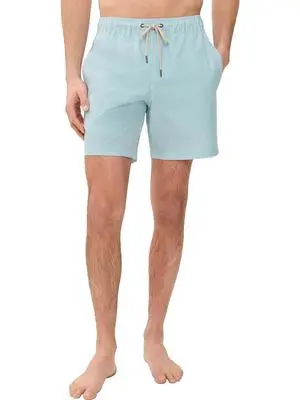FAIR HARBOR The Bayberry Swim Trunks 7 - Seapine Seersucker