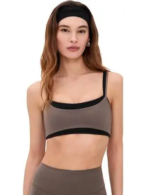 FORM Layered Bra - Walnut/black