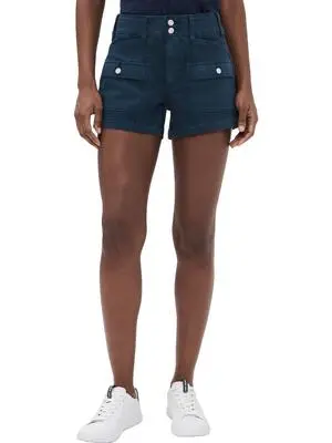 Paige Olivia Cargo Shorts - Vintage Navy Seascape