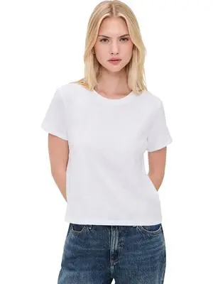 Splendid Louisa Short Sleeve Tee - White