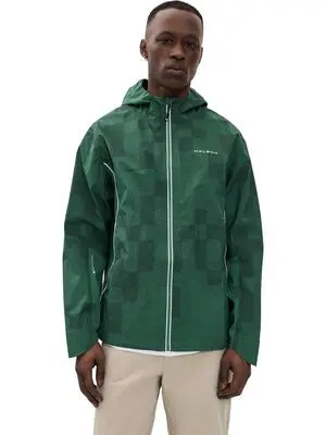 MALBON Performance Full Zip Rain Jacket - Eden