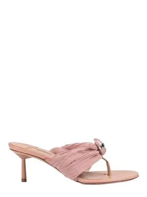 LE SILLA Numa Pleated Strap Thong Sandals - Pink