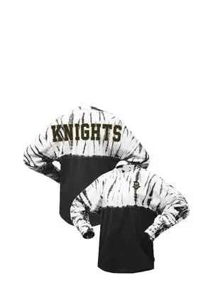 SPIRIT JERSEY Ucf Knights Tie-dye Long Sleeve Jersey T-shirt - Black