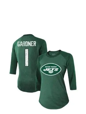 MAJESTIC THREADS New York Jets Ahmad Sauce Gardner 3/4-sleeve T-shirt - Green