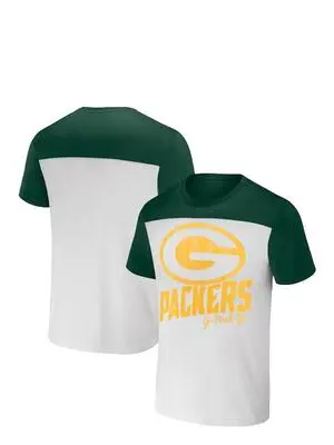 NFL X DARIUS RUCKER Collection Fanatics /green Green Bay Packers Colorblocked T-shirt - White