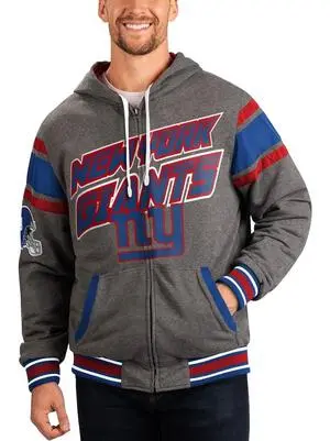 G-III SPORTS BY CARL BANKS New York Giants Reversible Full-zip Hoodie - Royal
