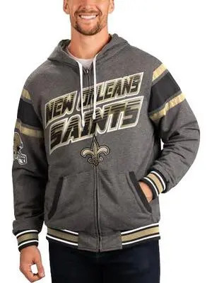 G-III SPORTS BY CARL BANKS Reversible Full-zip Hoodie Jacket - Black