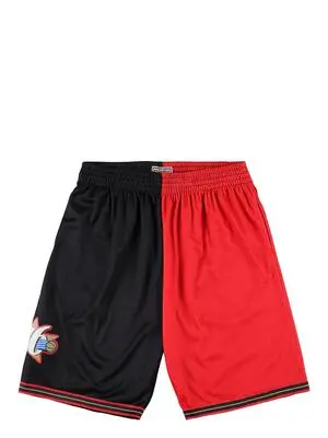 Mitchell & Ness Hardwood Classics Split Swingman Shorts - Black