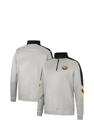 COLOSSEUM Iowa Hawkeyes Bushwood Fleece Quarter-zip Jacket - Gray