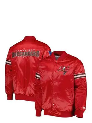 STARTER Tampa Bay Buccaneers The Pick And Roll Full-snap Jacket - Red