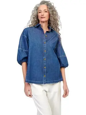 Alembika Pippa Relaxed Blouse - Denim