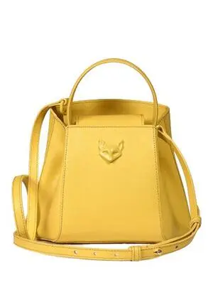 DESERI Rosa Mini Monochrome Handbag - Yellow