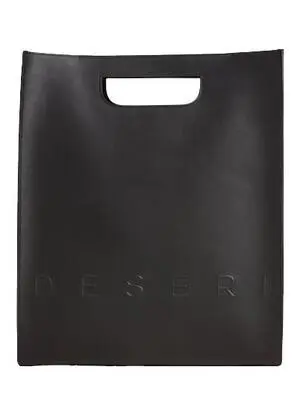 DESERI Leather Tote - Black