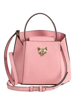 DESERI Rosa Mini Handbag In Saffiano Leather - Pink