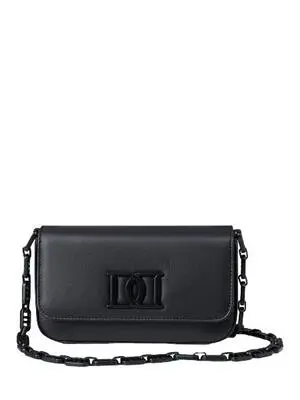 DESERI DESERI Sarah Crossbody Belt Bag In Spanish Calf Leather Black