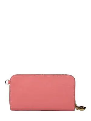 DESERI Paris Saffiano Leather Clutch - Coral