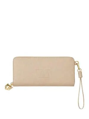DESERI Paris Saffiano Leather Wallet - Taupe