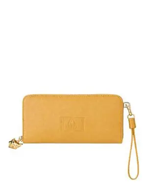 DESERI Paris Saffiano Leather Wallet - Yellow