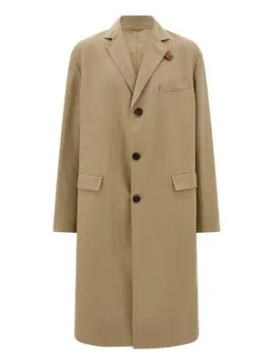 FERRAGAMO Linen Blend Duster - Beige