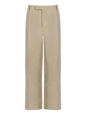 FERRAGAMO Relaxed Tailored Trouser - Beige