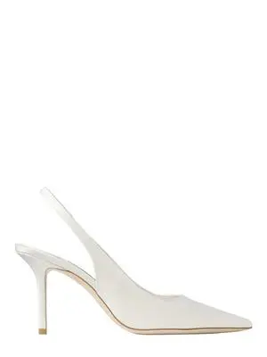 JIMMY CHOO Love Pointed-toe Slingback Pumps - White