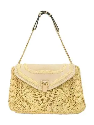 Ermanno Scervino Raffia Shoulder Bag - Yellow