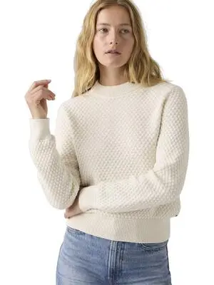 LEVI'S Snowflake Crewneck Pullover Sweater - Tofu