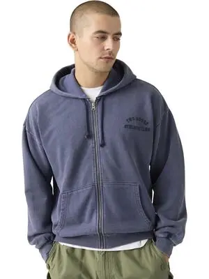 LEVI'S Two Horse Boxy Zip-up Hoodie Sweatshirt - Zodiac Blue