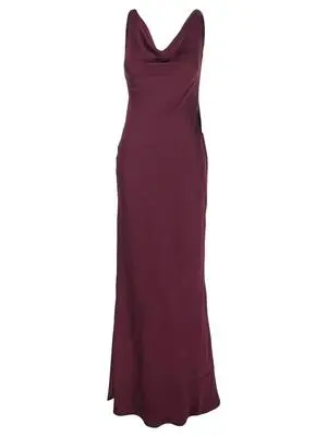 Norma Kamali Drop Shoulder Long Dress - Purple