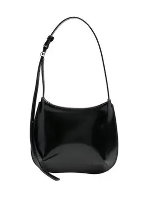 Jacquemus Le Petit Bisou Leather Shoulder Bag - Black