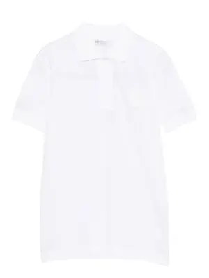 Brunello Cucinelli Cotton Polo Shirt - White