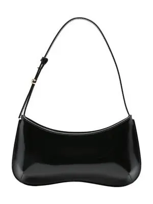 Jacquemus Le Bisou Leather Shoulder Bag - Black