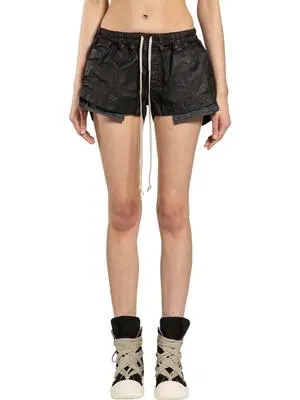 Rick Owens Denim Shorts - Black