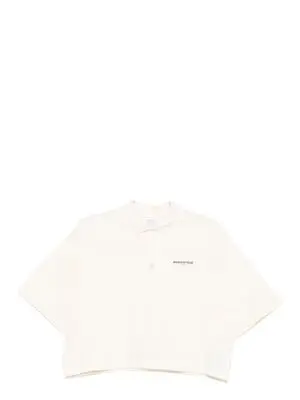 Maison Kitsuné Oversized Cotton Polo Shirt - Beige
