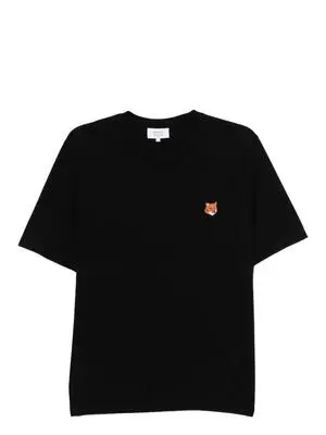 Maison Kitsuné Fox Head Cotton T-shirt - Black