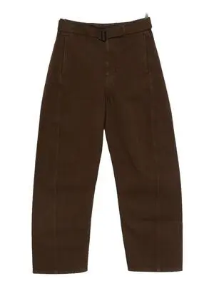 LEMAIRE Twisted Cotton Jeans Brown