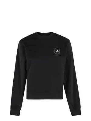 Adidas By Stella McCartney Logo Cotton Sweatshirt - Black
