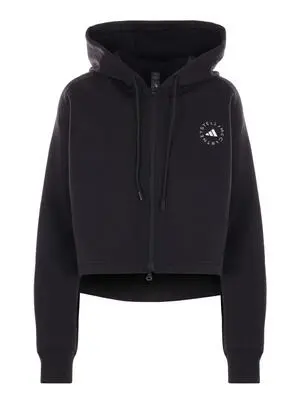 Adidas By Stella McCartney Logo Cotton Hoodie - Black