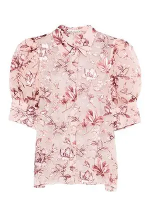 ALICE + OLIVIA ALICE+OLIVIA Printed Scrunched Blouse