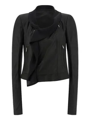 Rick Owens Leather Jacket - Black